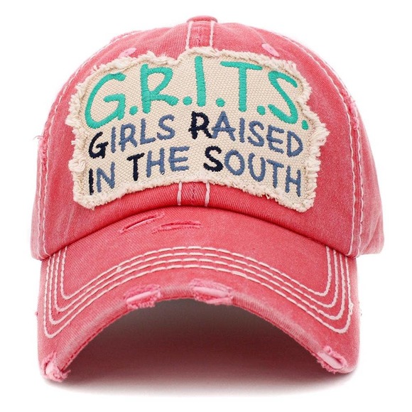 Judson & Co | Accessories | Embroidered Girls Raised In The South Grits ...